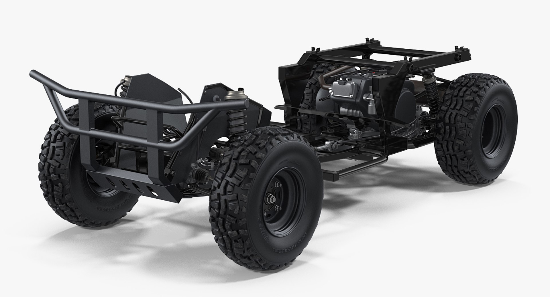 Atv 4x4 frame suspension 3D - TurboSquid 1413115