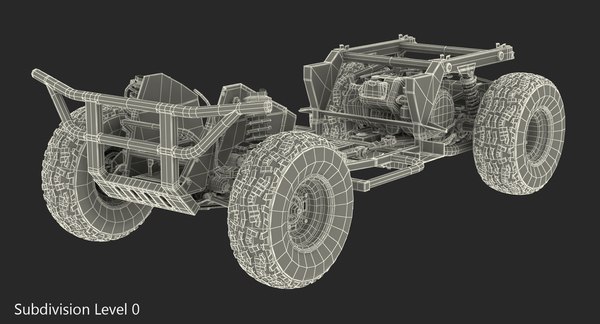 Atv 4x4 frame suspension 3D - TurboSquid 1413115