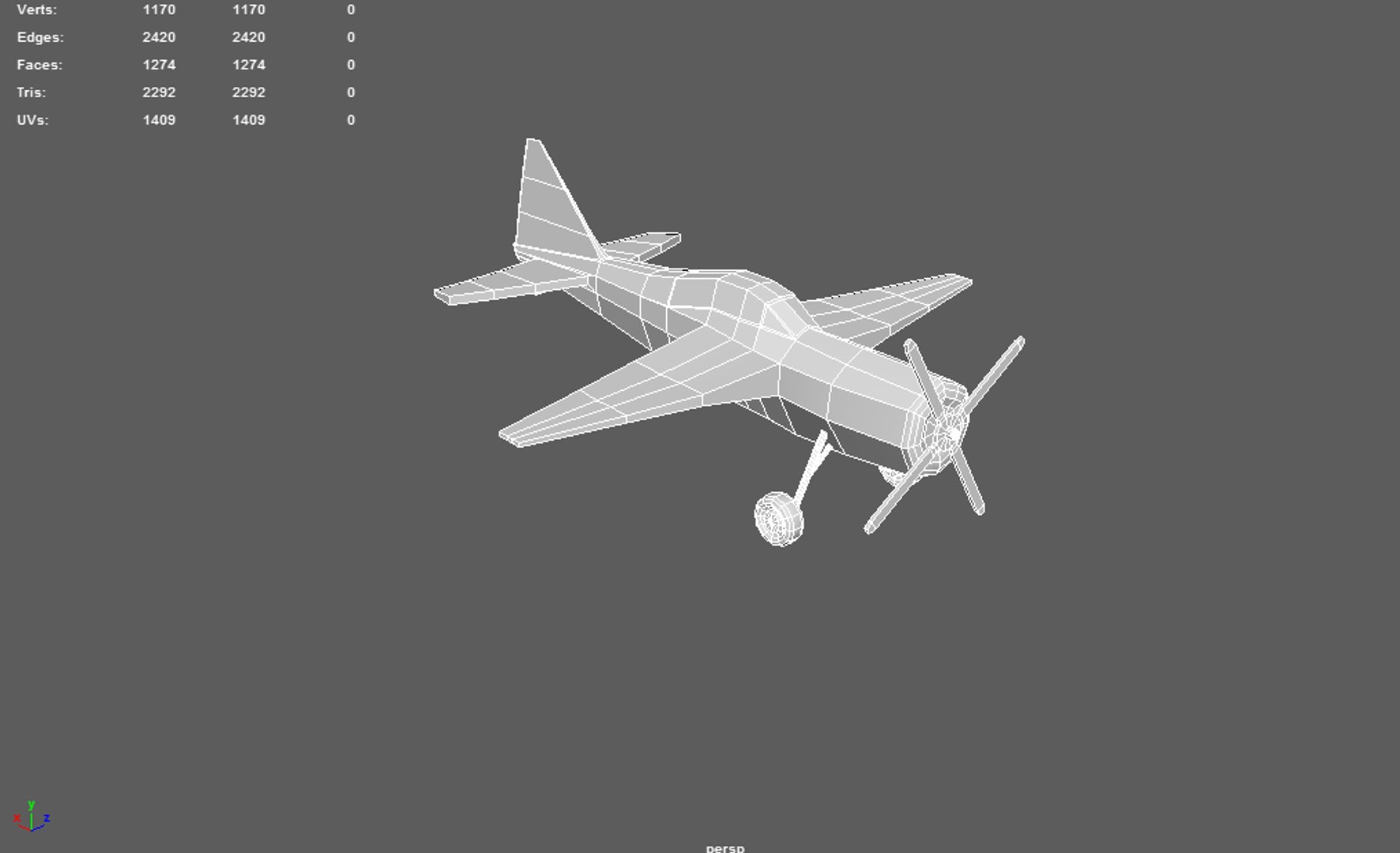 Airplane02 Low-poly 3D Model - TurboSquid 1574074