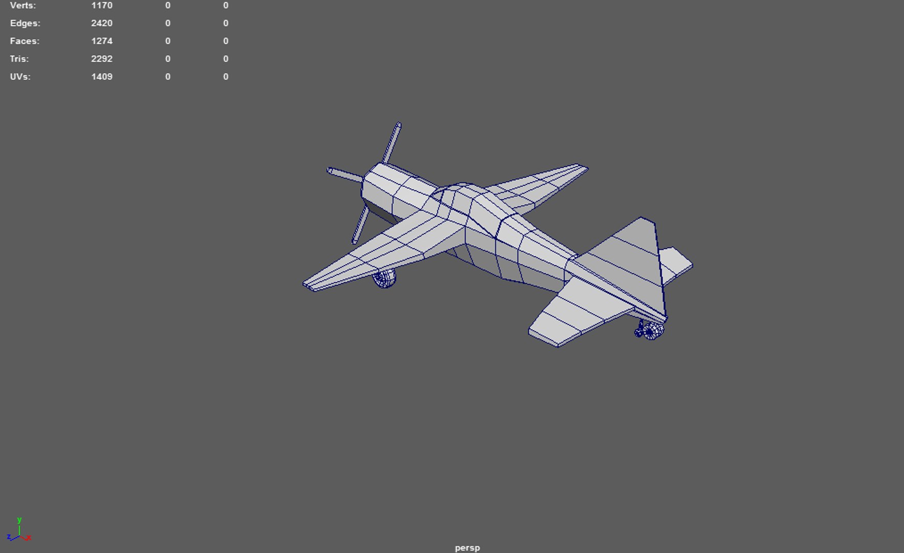 Airplane02 Low-poly 3D Model - TurboSquid 1574074
