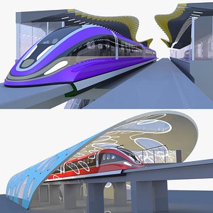 Free 3D Architecture-Maglev-Track Models | TurboSquid