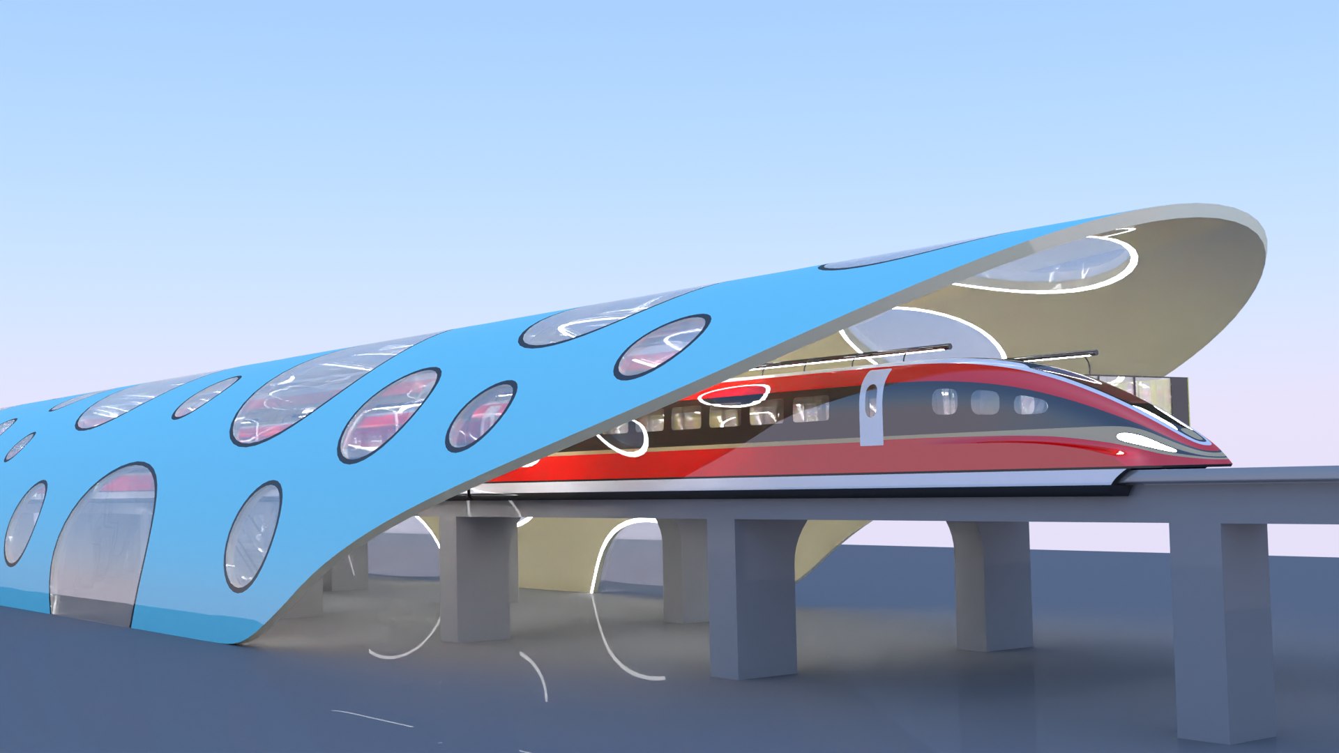 Maglev Stations Collection 2024 3D - TurboSquid 2173452