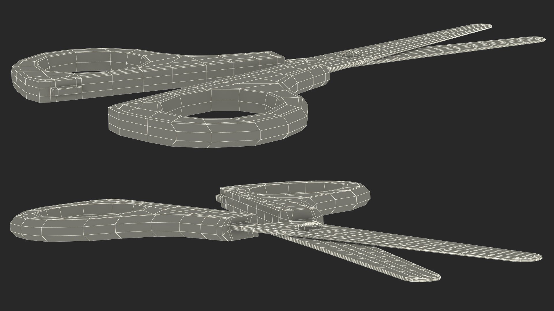 3D Orange Color Scissors model - TurboSquid 2130645