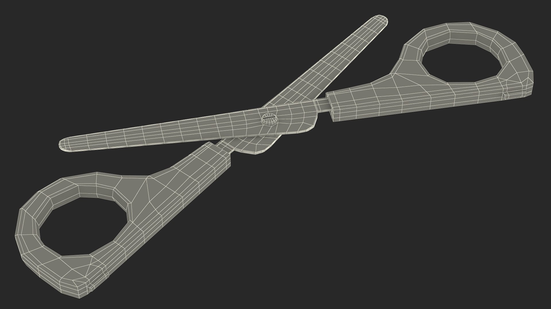 3D Orange Color Scissors model - TurboSquid 2130645