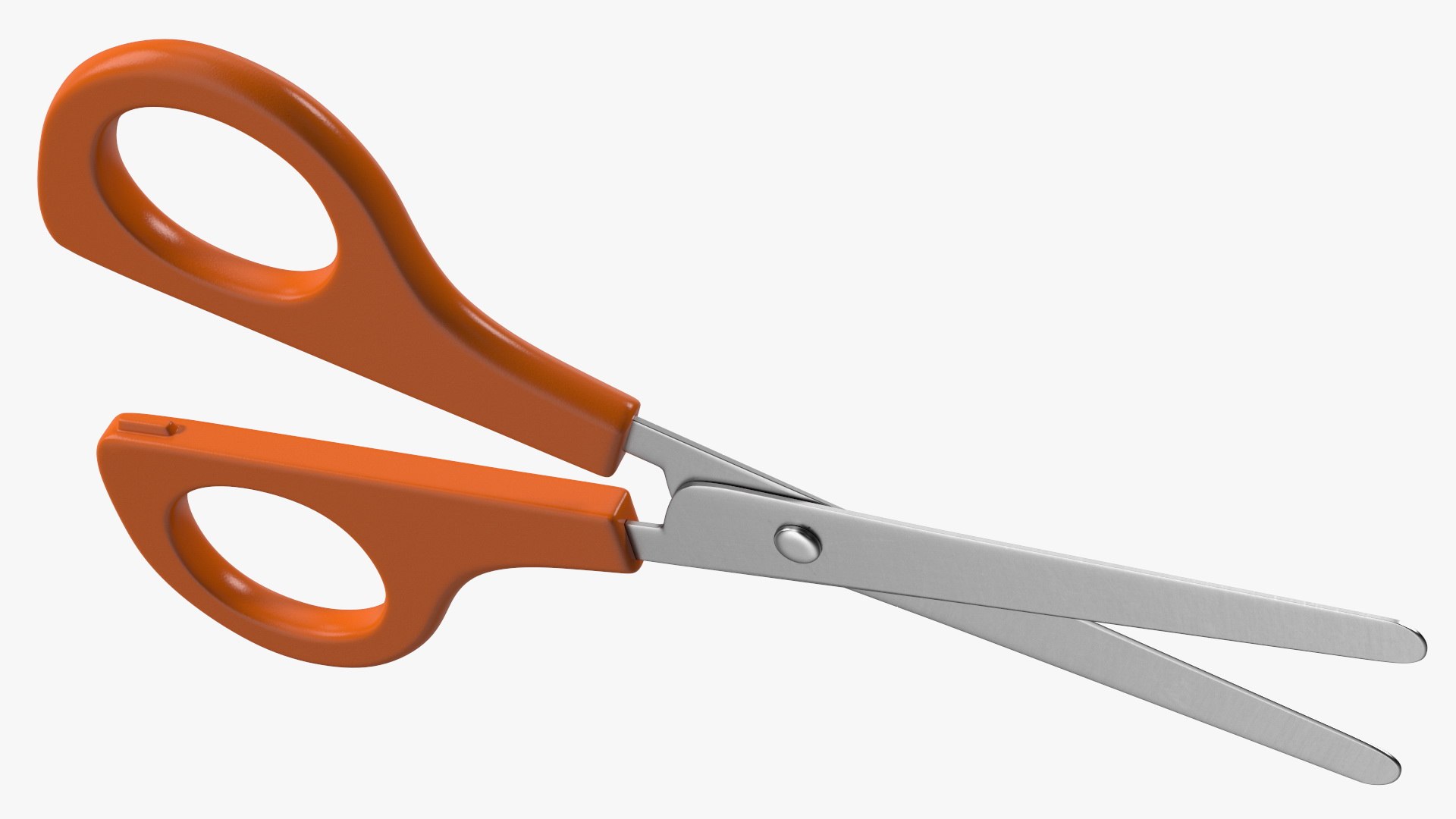 3D Orange Color Scissors model - TurboSquid 2130645