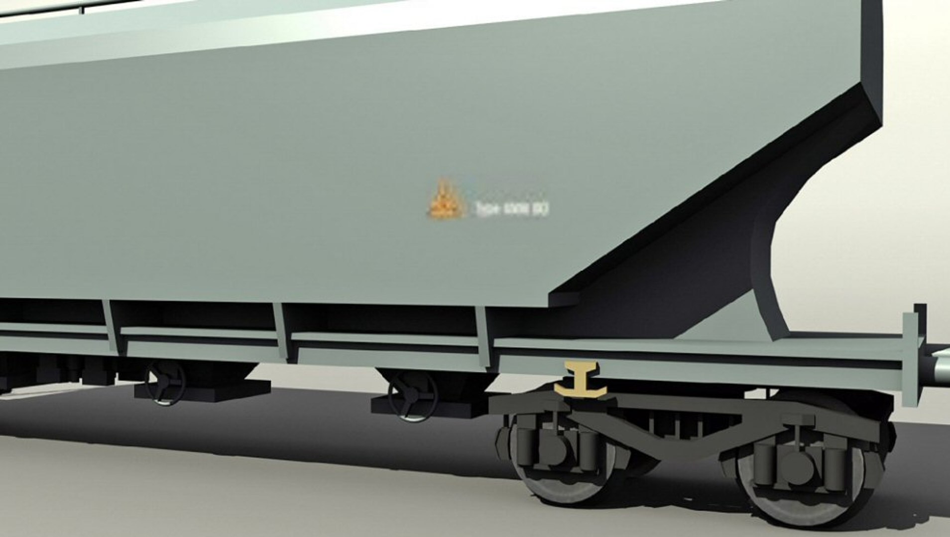 3d Hopper Railcar Model