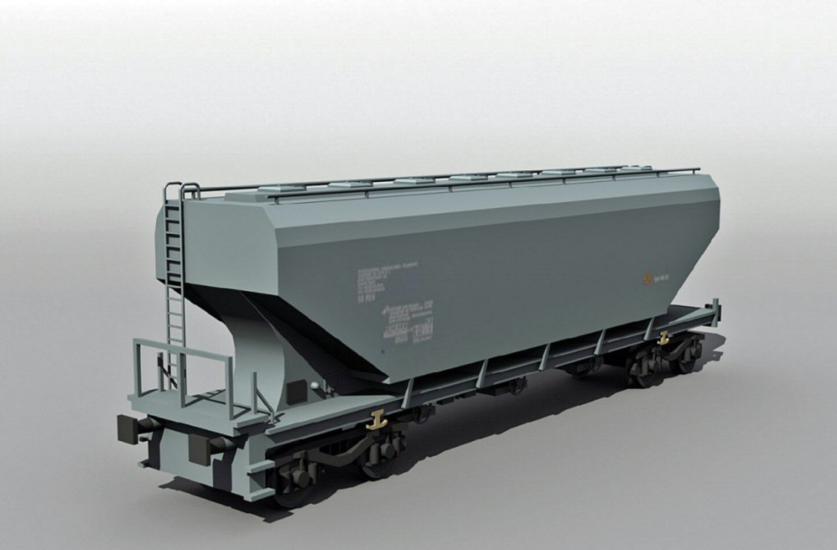 3d Hopper Railcar Model