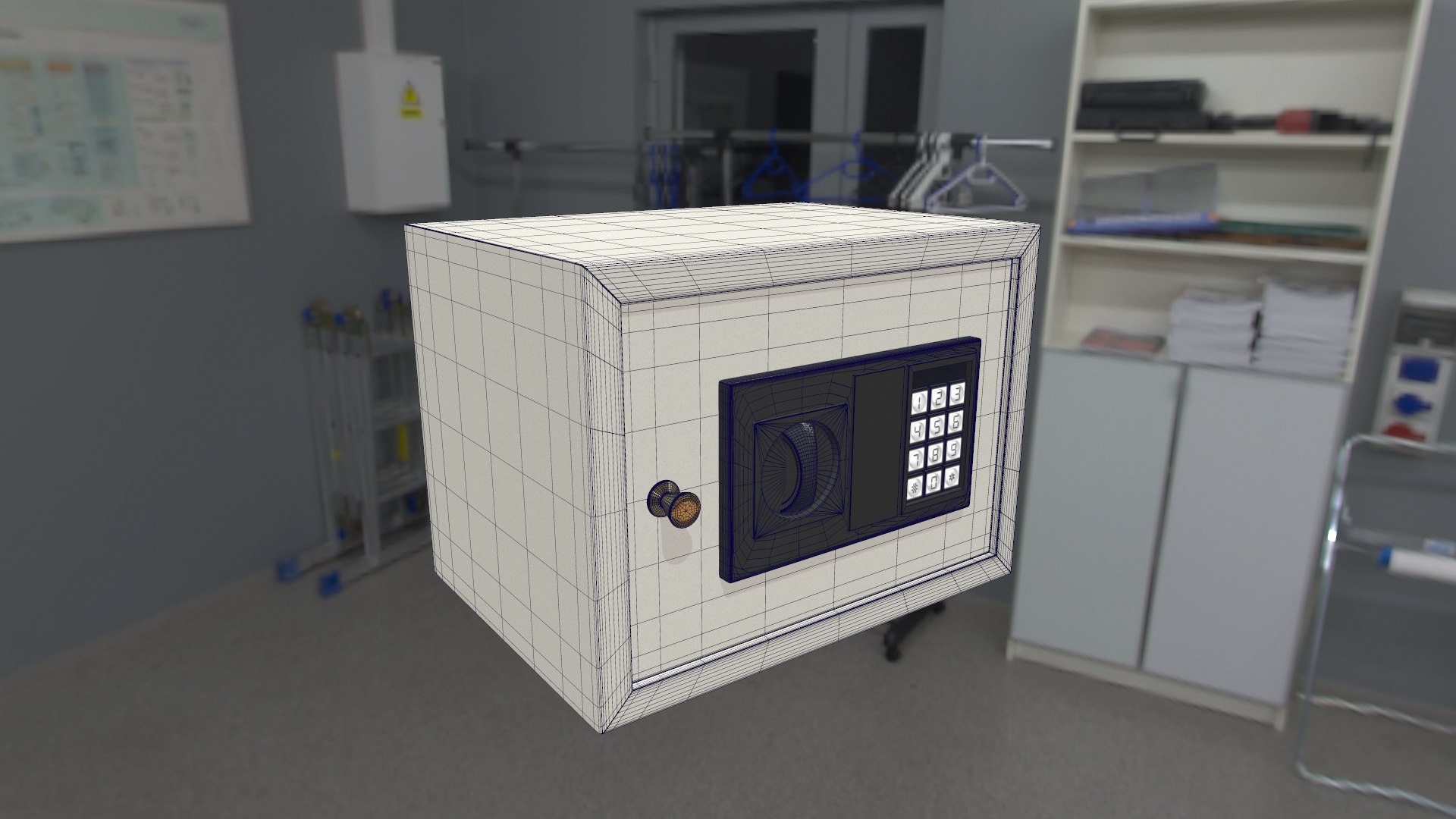 3D Safe Digital Lock - TurboSquid 1256112