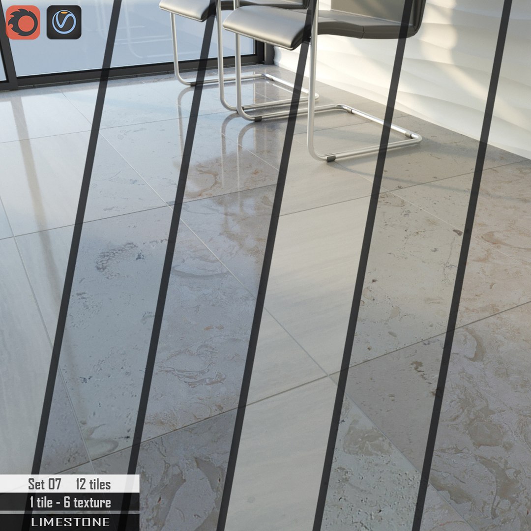 3D Stone Tile Set 07 - TurboSquid 1280824