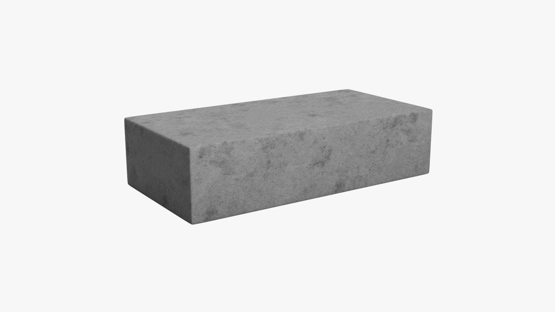 Solid Cinder Block 1 3D model - TurboSquid 2055457