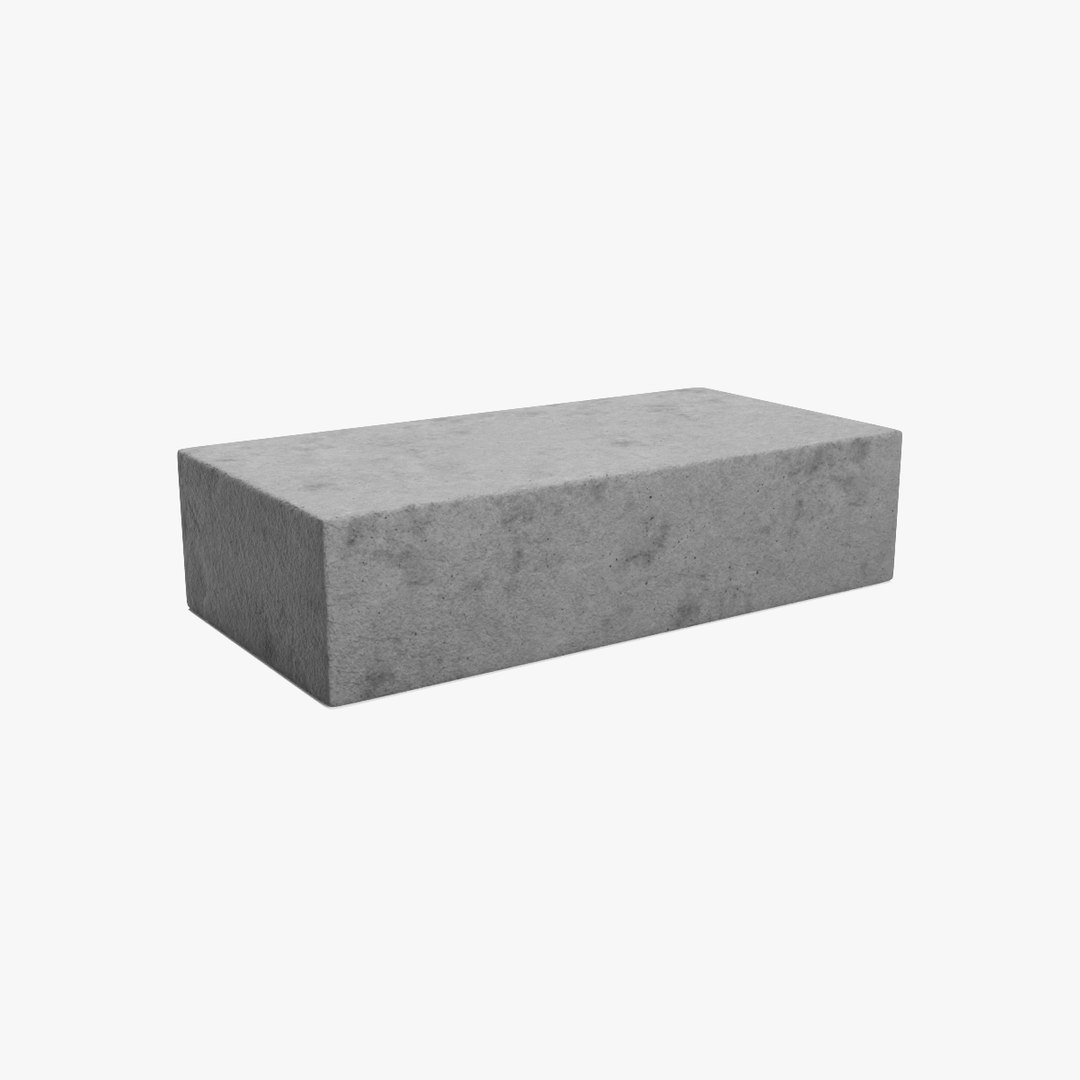 Solid Cinder Block 1 3D model - TurboSquid 2055457