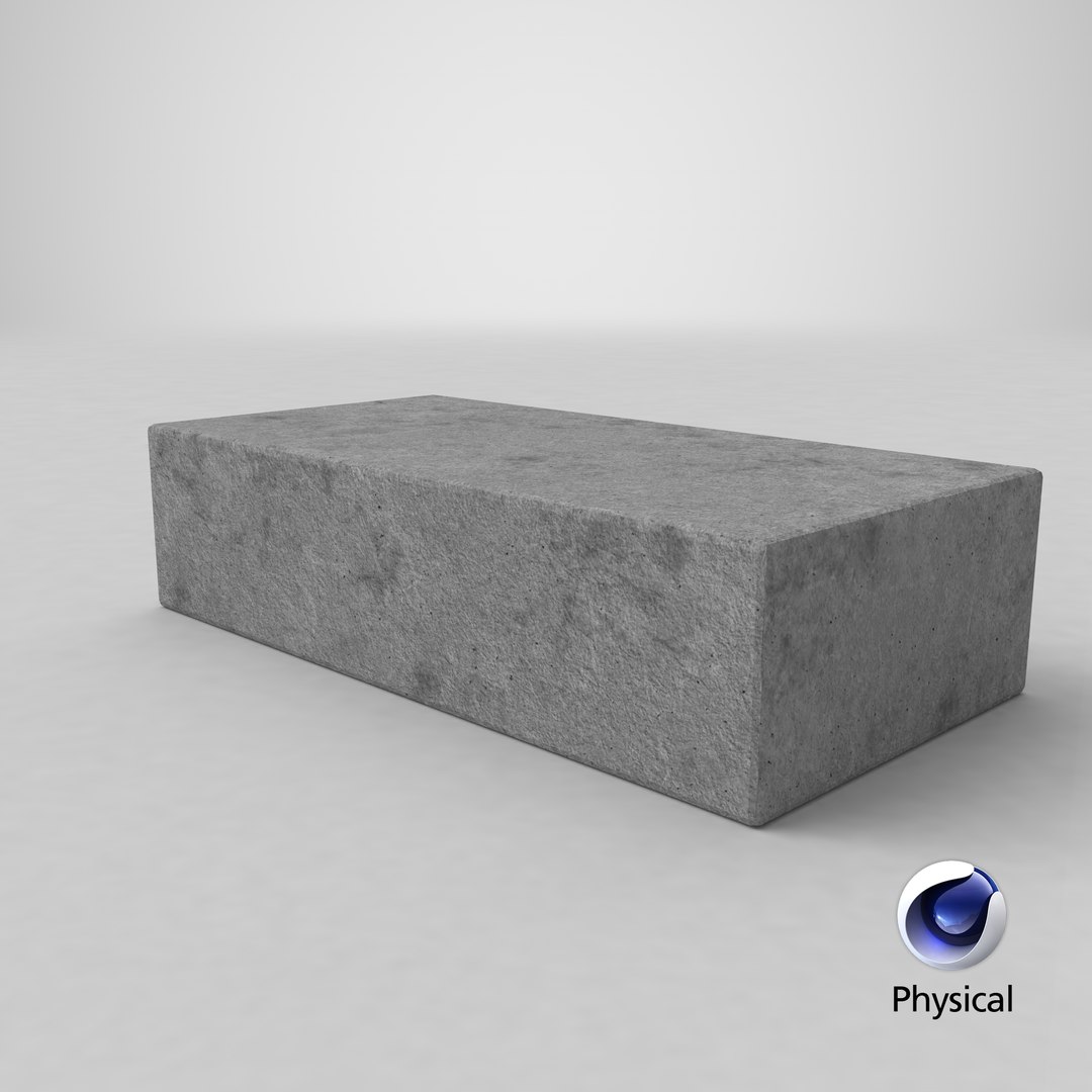 Solid Cinder Block 1 3D model - TurboSquid 2055457