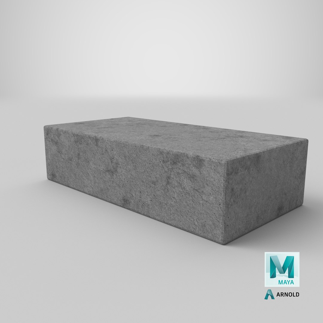 Solid Cinder Block 1 3D model - TurboSquid 2055457