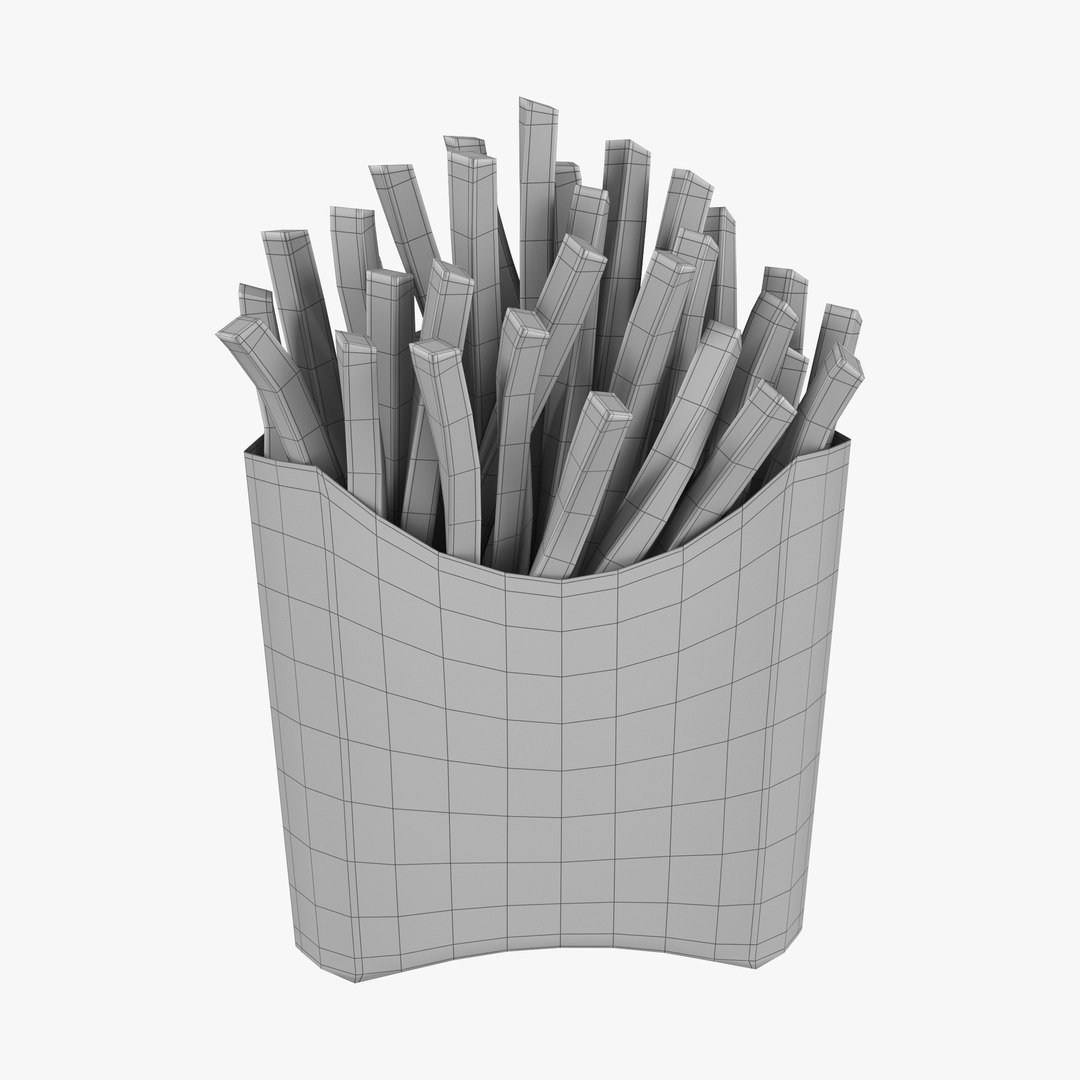 3D French Fries - TurboSquid 2366344