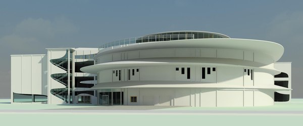 parking building 3d rvt