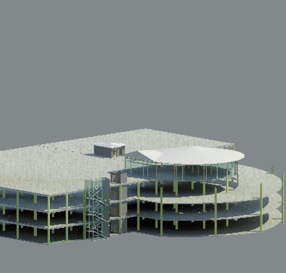 Parking Building 3d Rvt