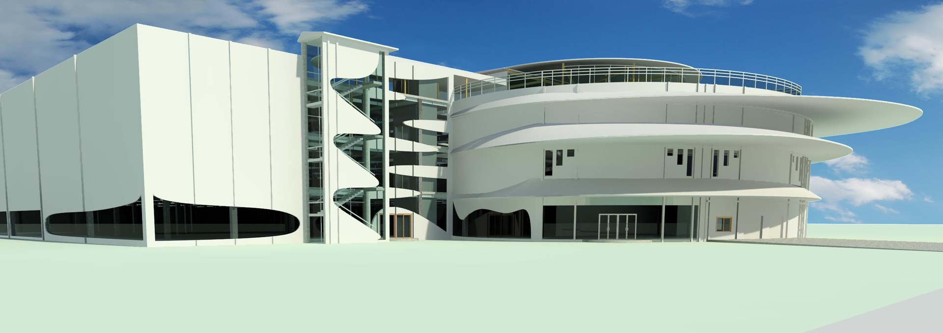 Parking Building 3d Rvt