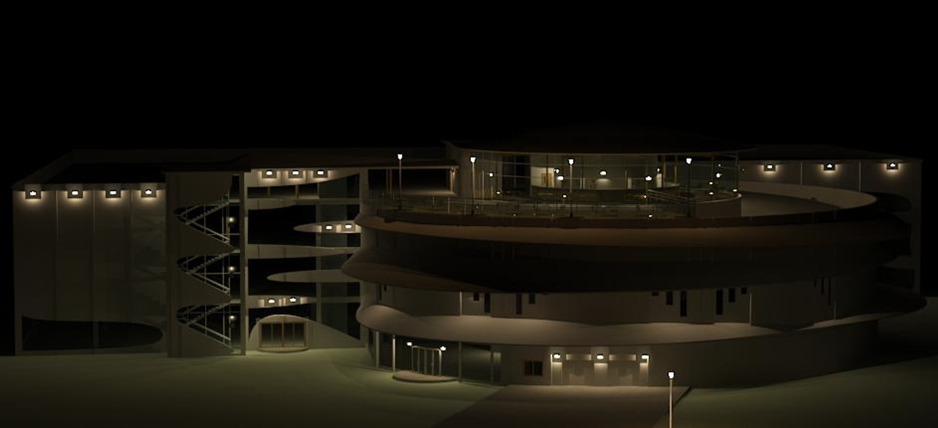 Parking Building 3d Rvt