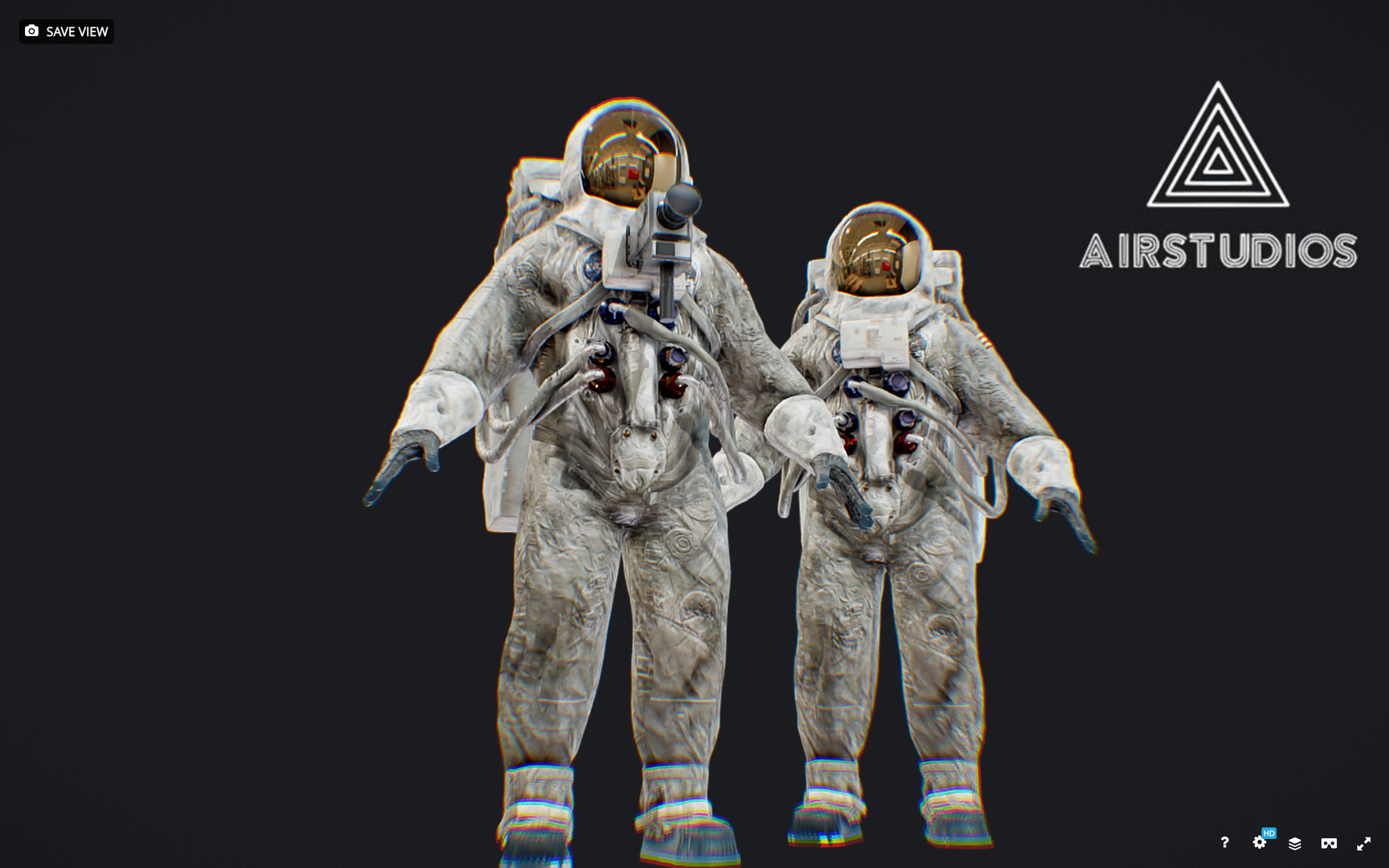 3D Neil Armstrong Buzz Aldrin Astronaut Space Suits model - TurboSquid ...
