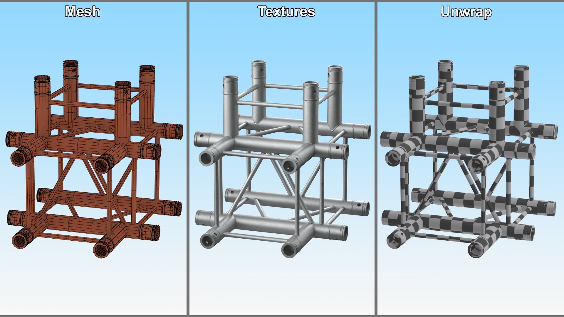Construction Truss Modulars Collection 3D Model - TurboSquid 2298845