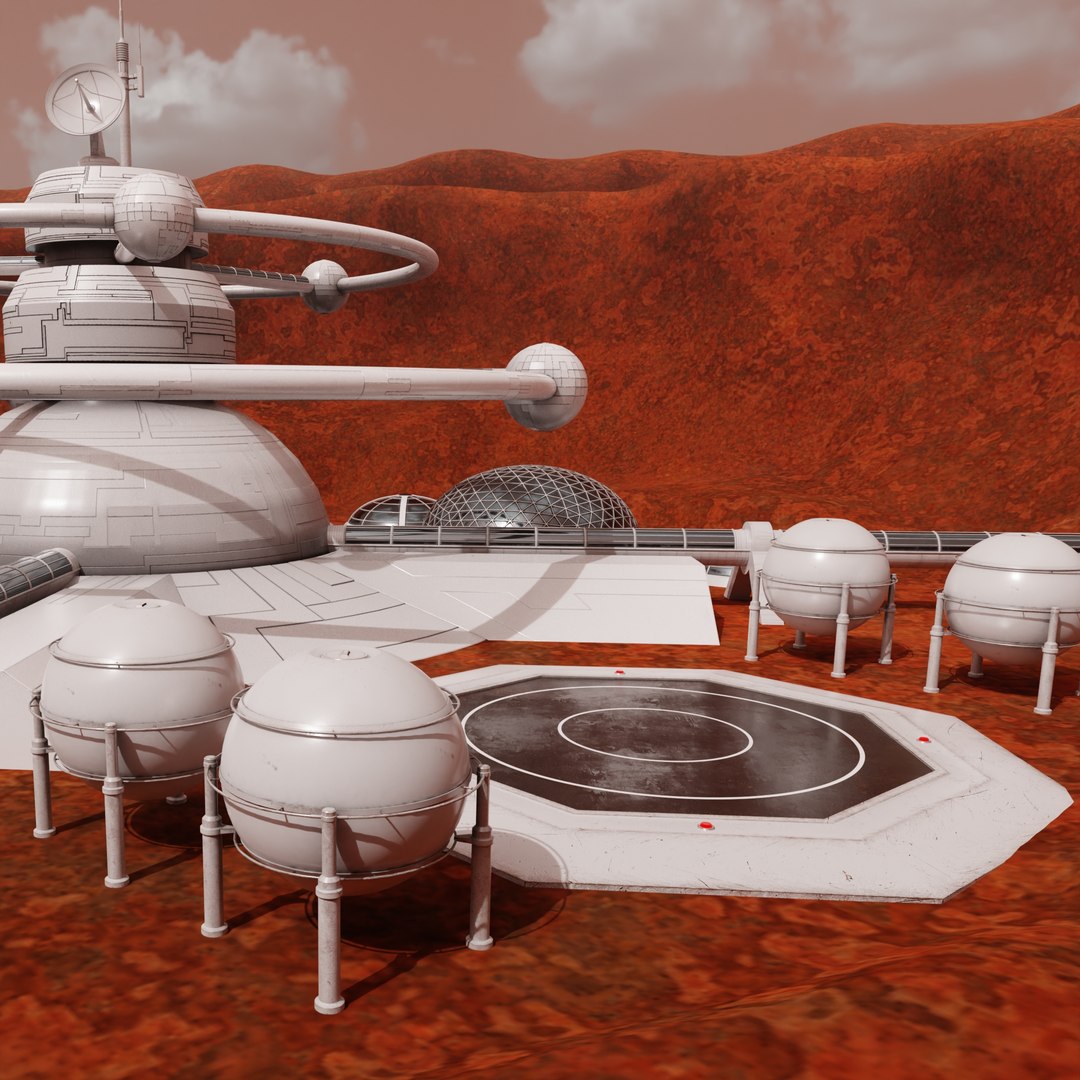 Mars Colony 4K PBR 3D - TurboSquid 2192663