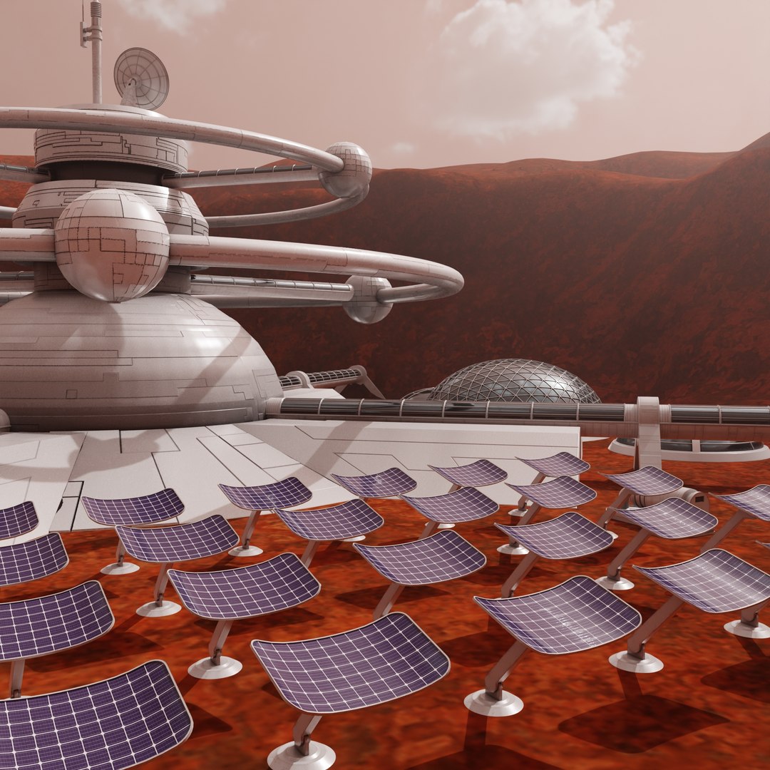 Mars Colony 4K PBR 3D - TurboSquid 2192663