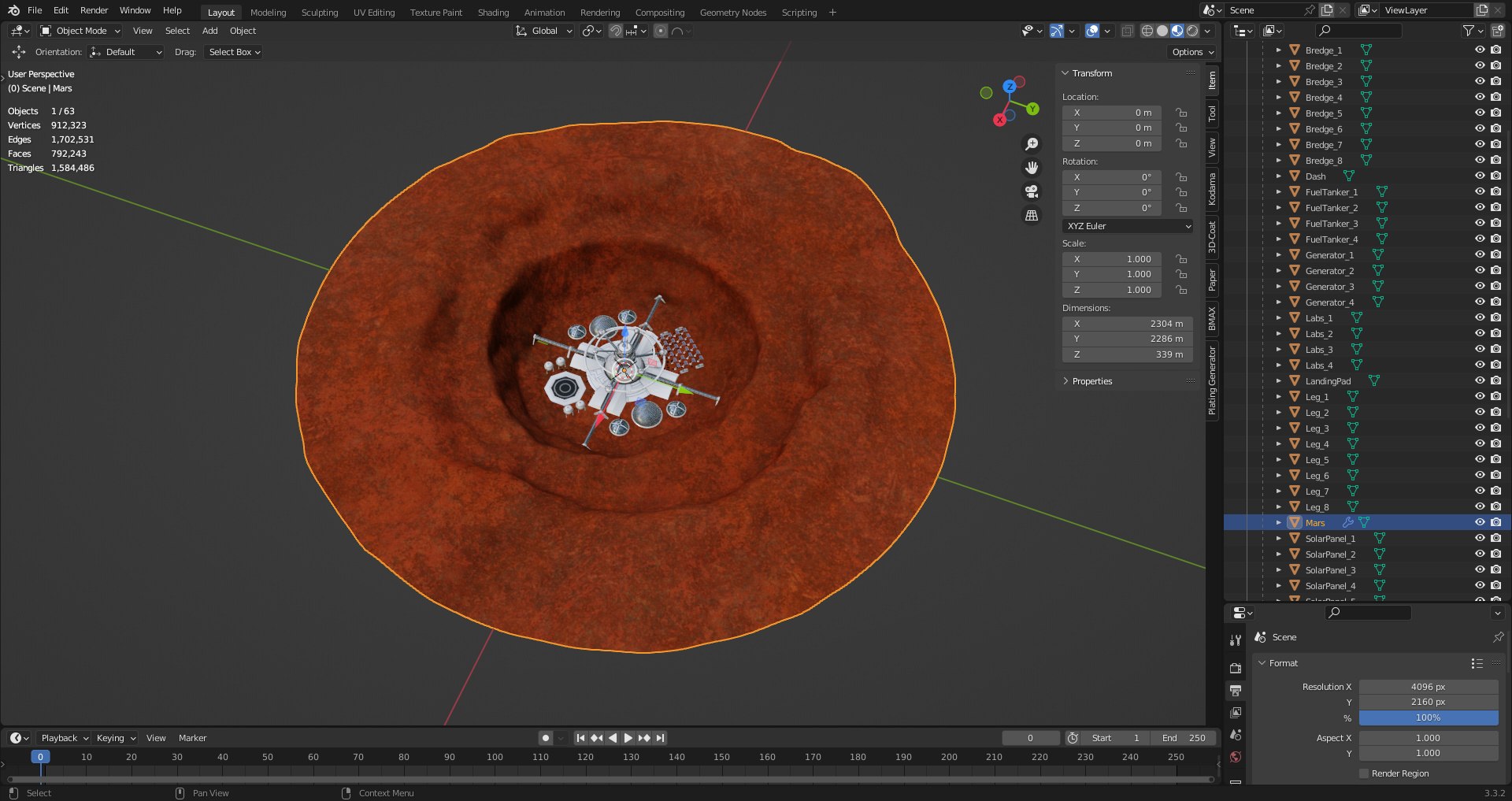 Mars Colony 4K PBR 3D - TurboSquid 2192663
