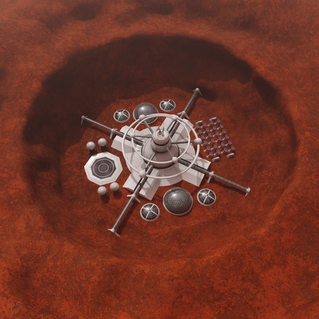 Mars Colony 4K PBR 3D - TurboSquid 2192663