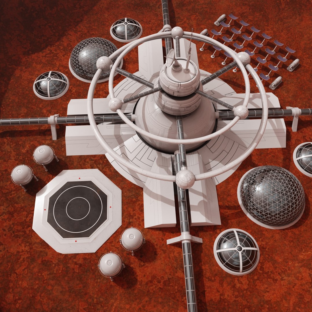 Mars Colony 4K PBR 3D - TurboSquid 2192663