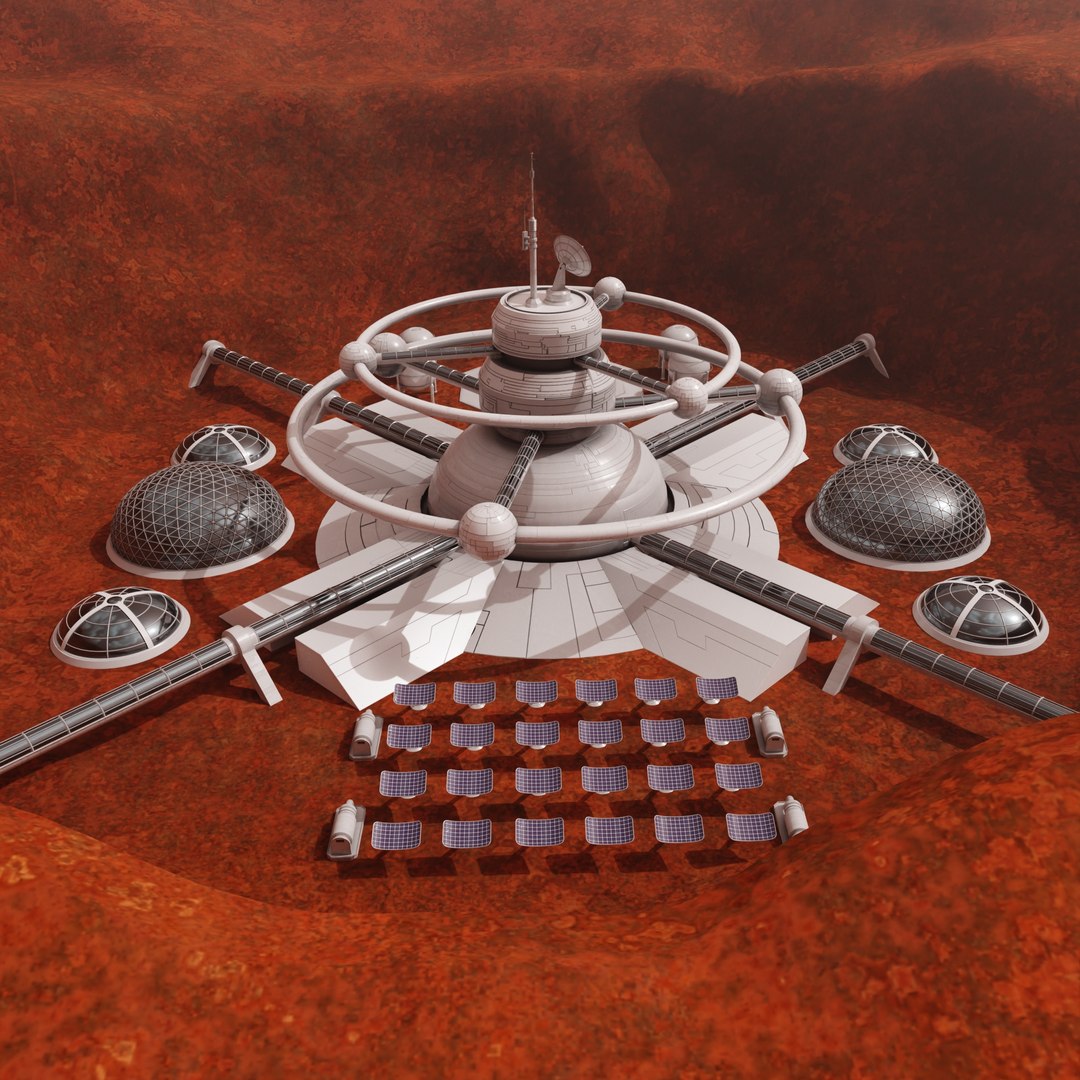 Mars Colony 4K PBR 3D - TurboSquid 2192663