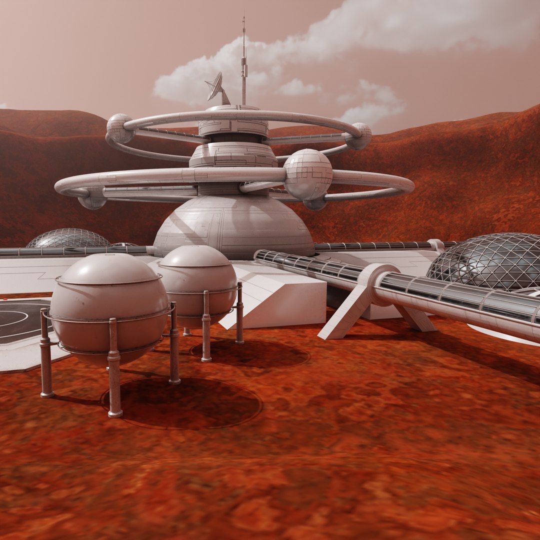 Mars Colony 4K PBR 3D - TurboSquid 2192663