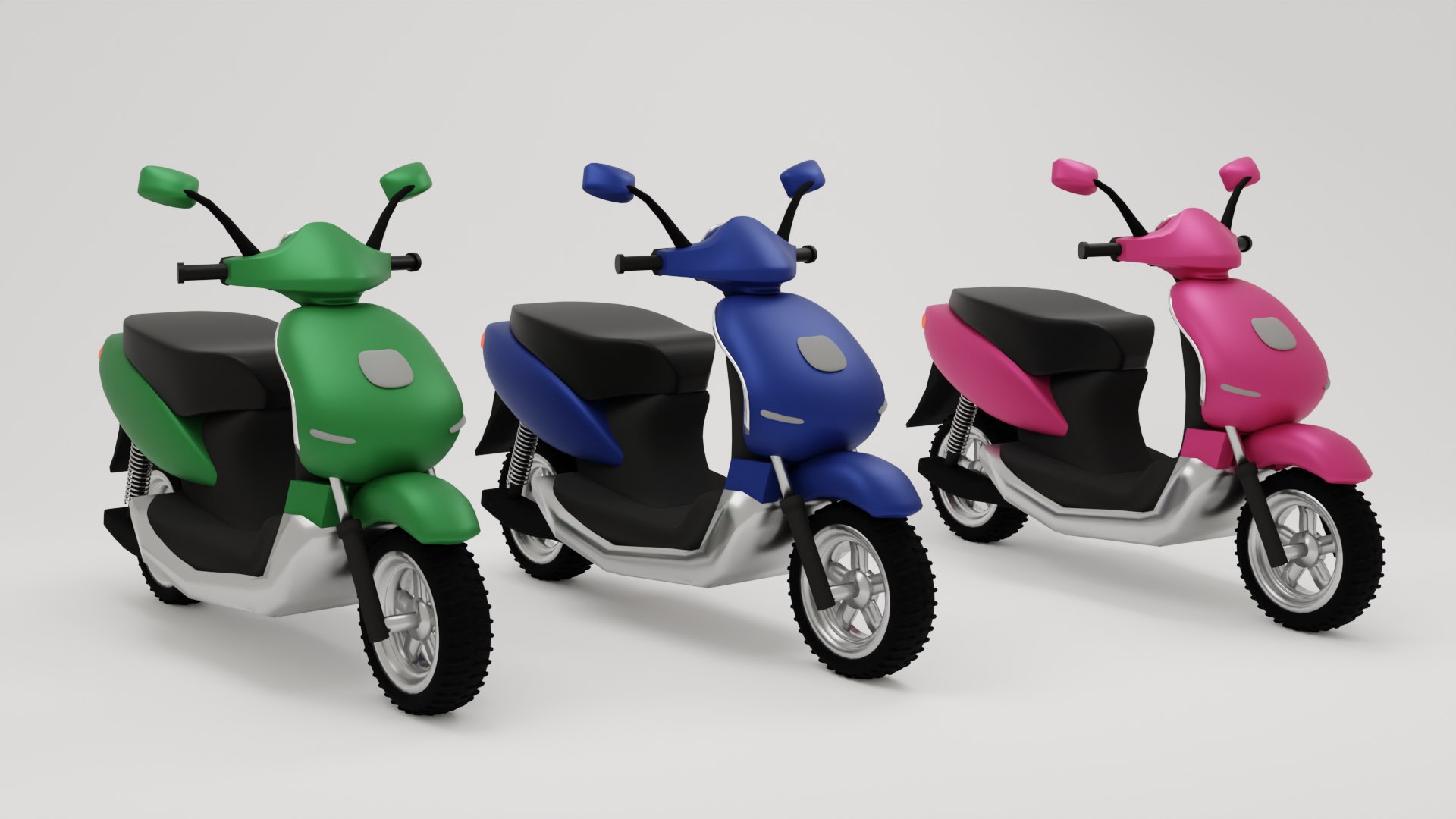 3D Scooters 3d Model Low Poly - TurboSquid 1984983