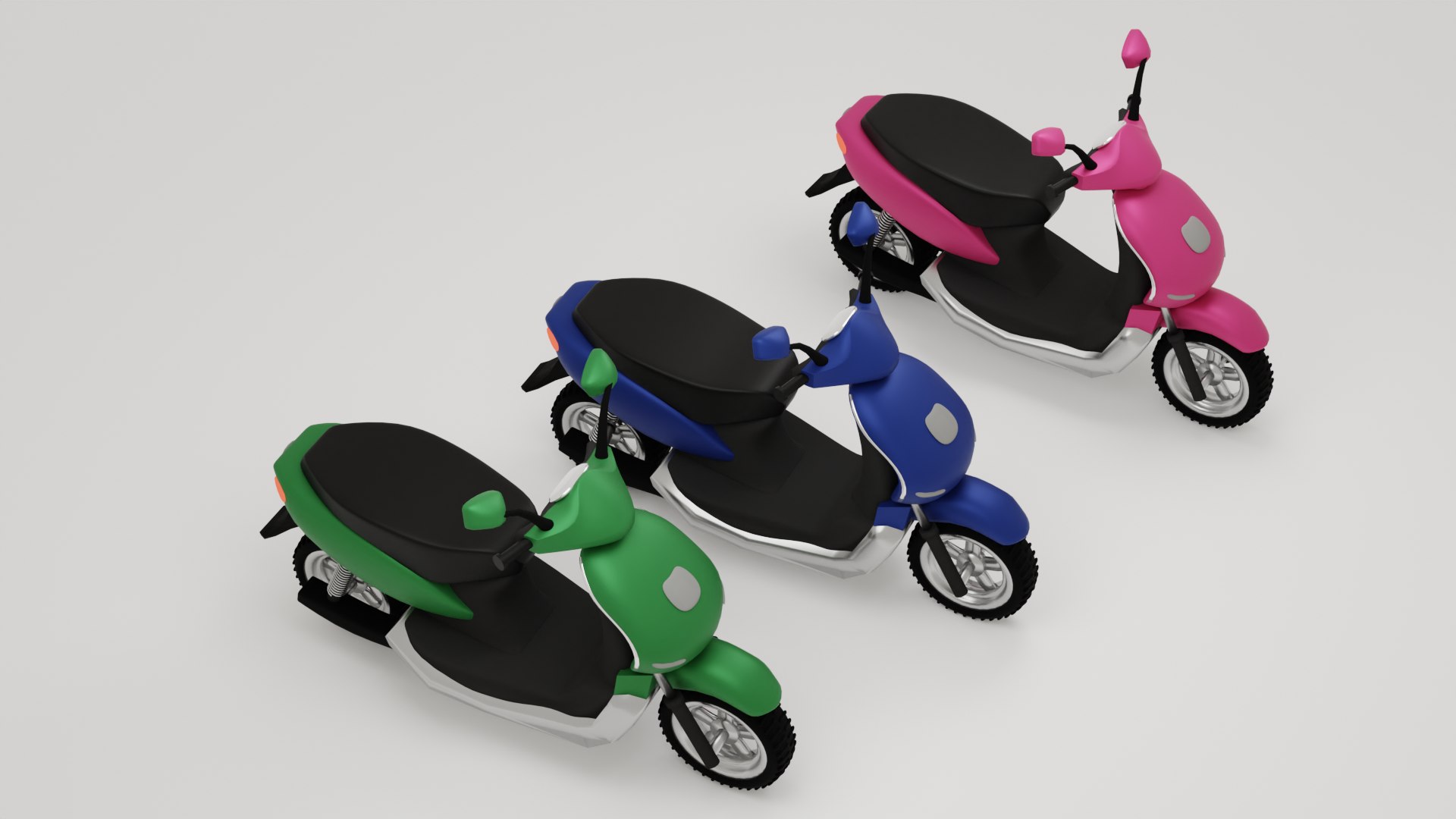 3D Scooters 3d Model Low Poly - TurboSquid 1984983