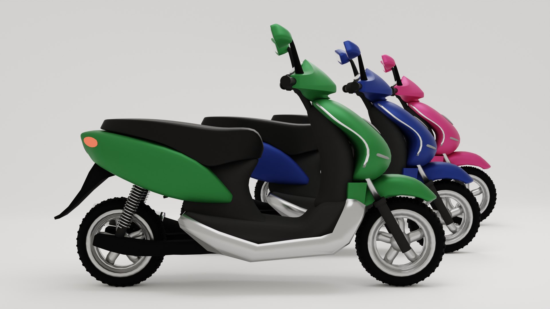 3D Scooters 3d Model Low Poly - TurboSquid 1984983