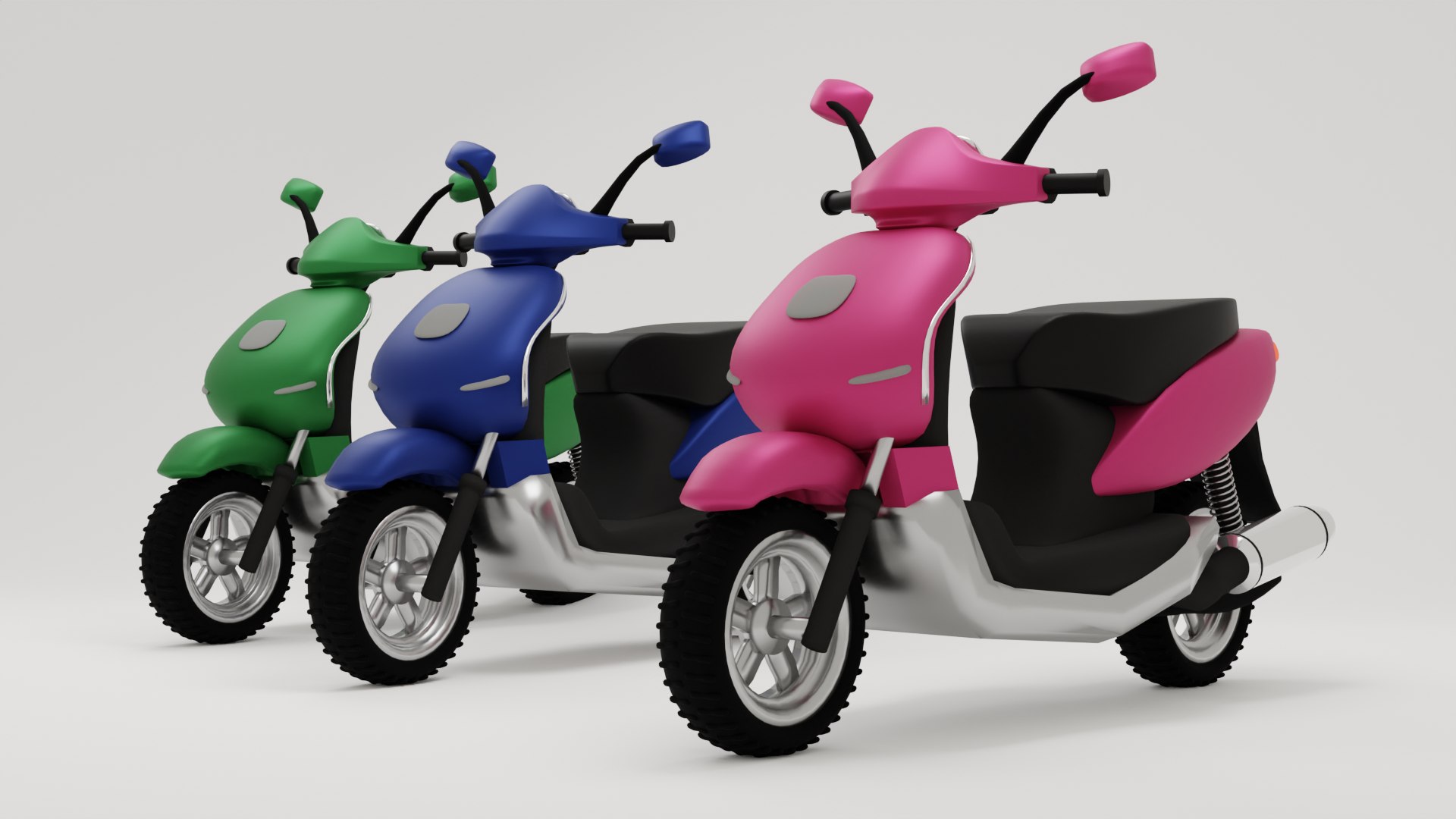 3D Scooters 3d Model Low Poly - TurboSquid 1984983