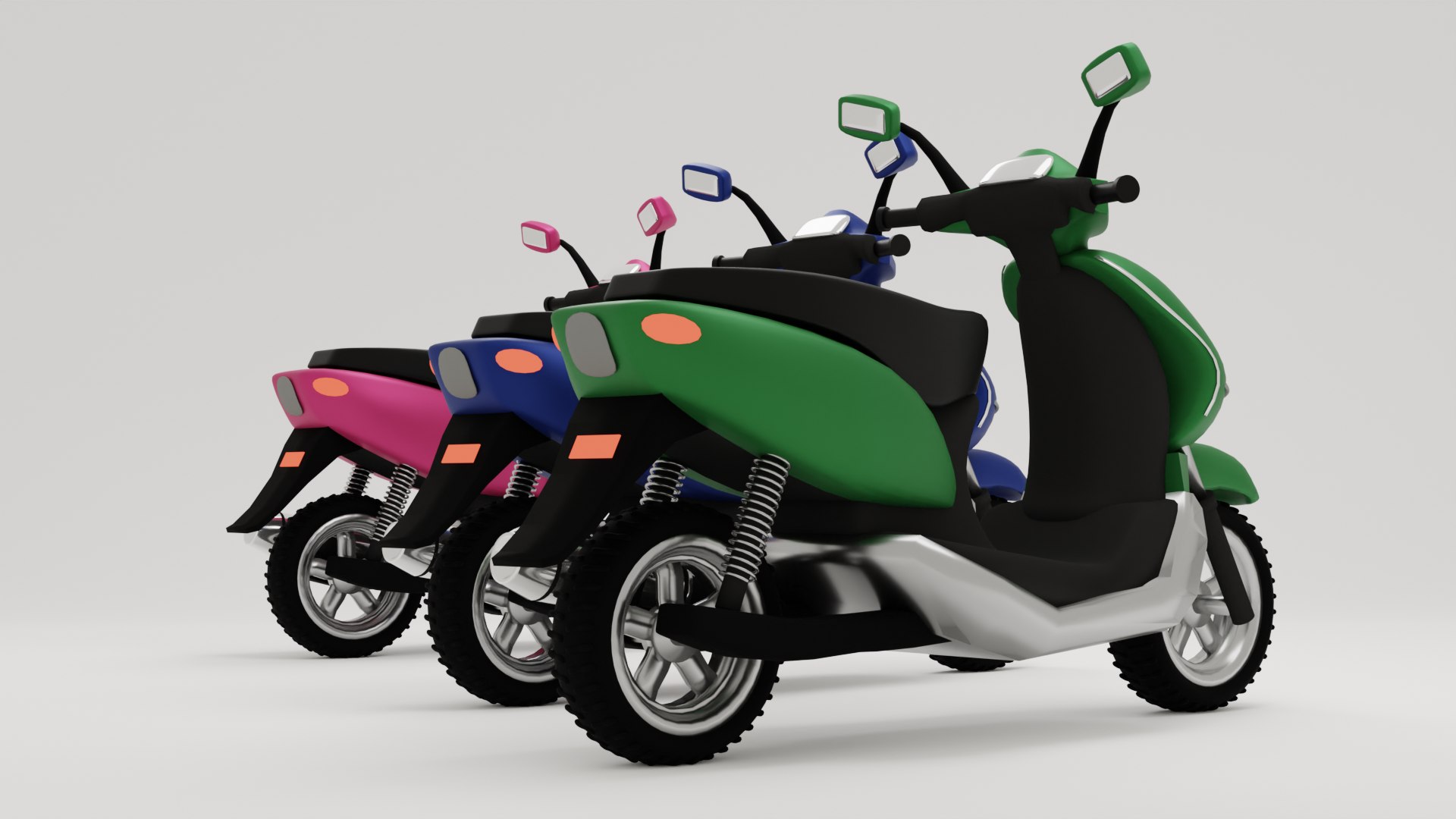 3D Scooters 3d Model Low Poly - TurboSquid 1984983