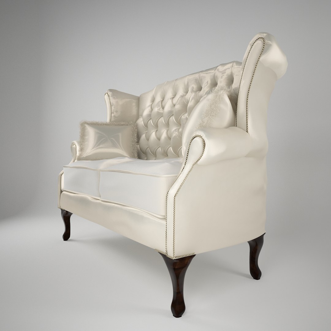 3d Classic Sofa Queen Anne