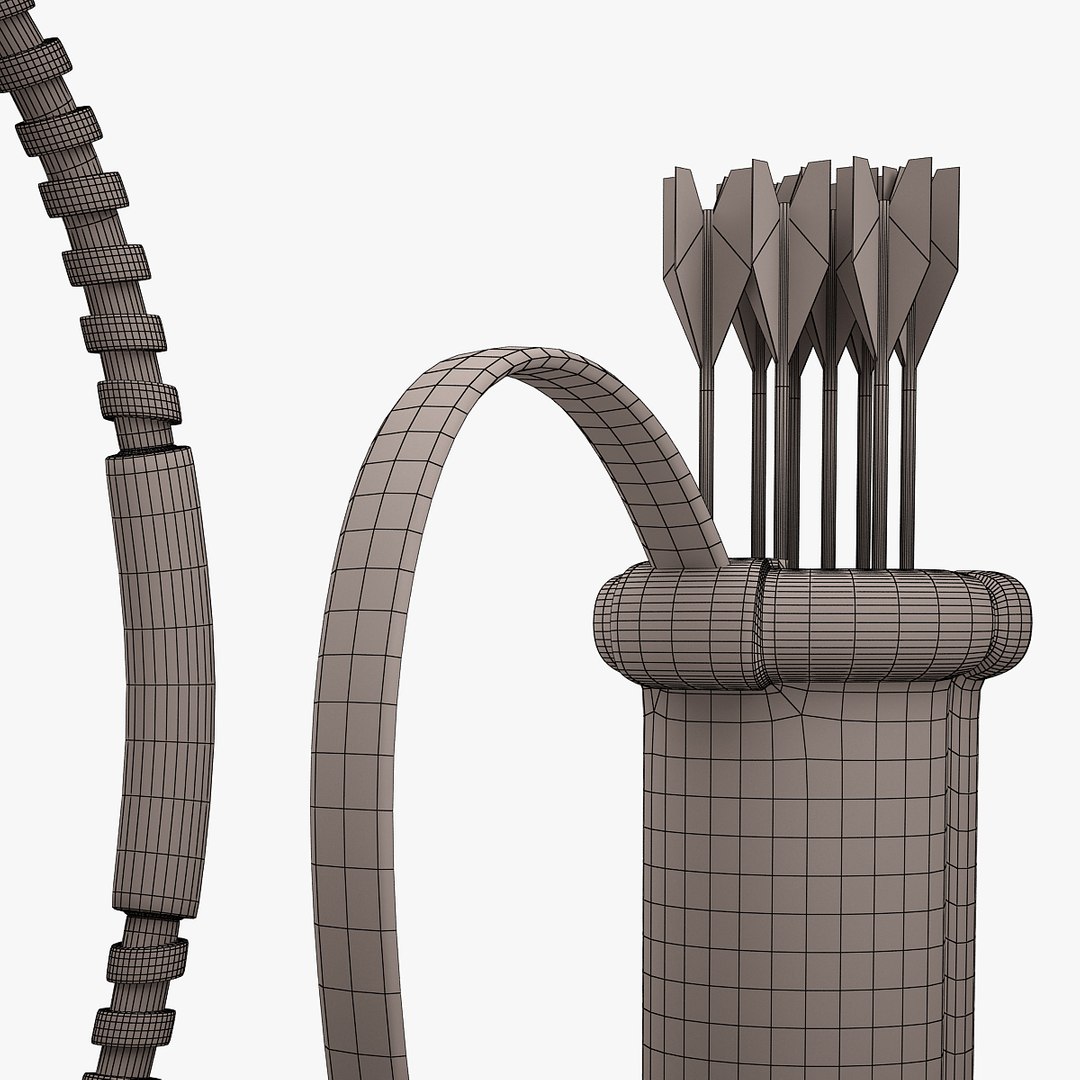 3d model bow arrow