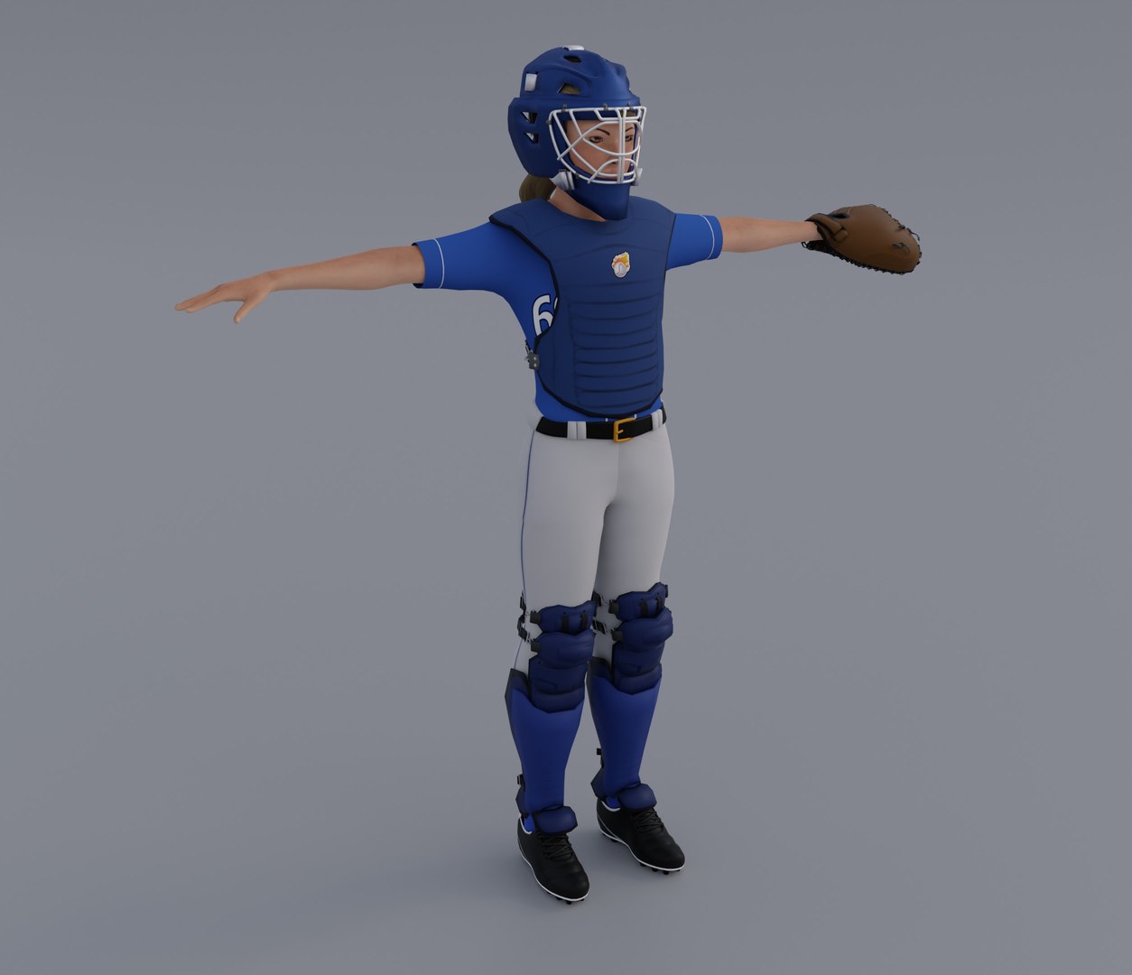 3D model Female Softball Players Pack - Rigged - TurboSquid 2136000