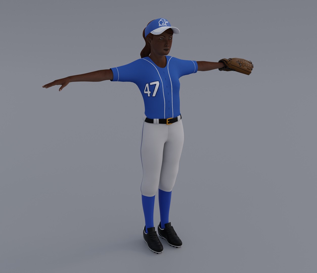 3D model Female Softball Players Pack - Rigged - TurboSquid 2136000
