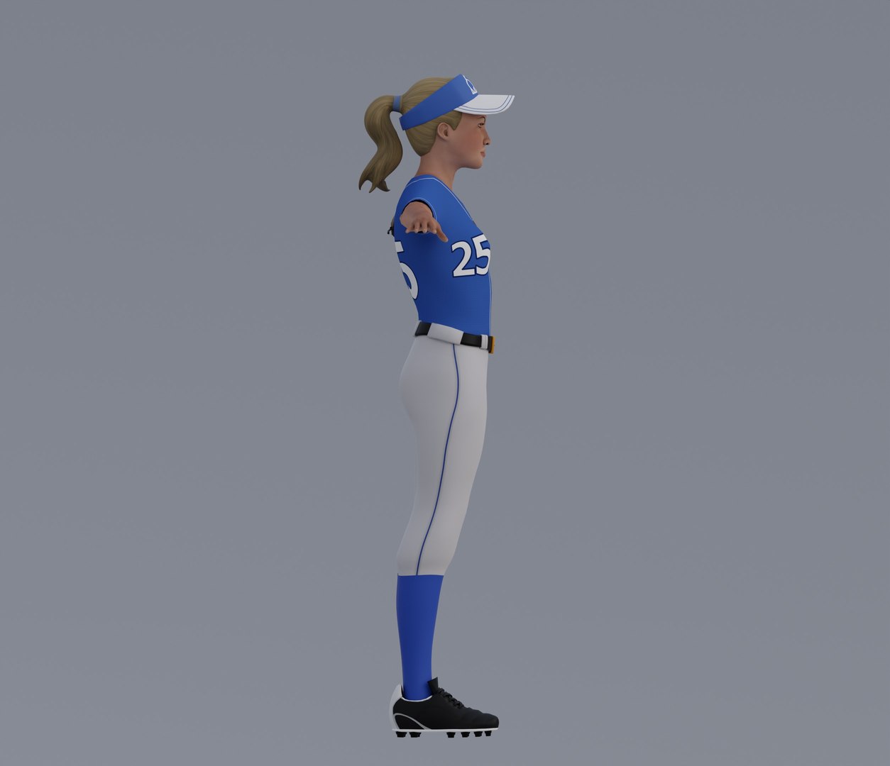 3D model Female Softball Players Pack - Rigged - TurboSquid 2136000