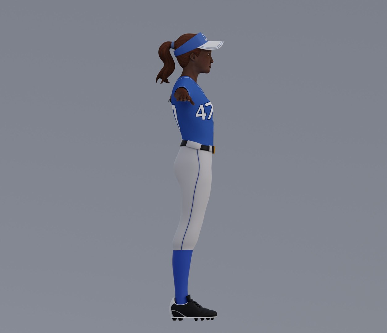 3D model Female Softball Players Pack - Rigged - TurboSquid 2136000