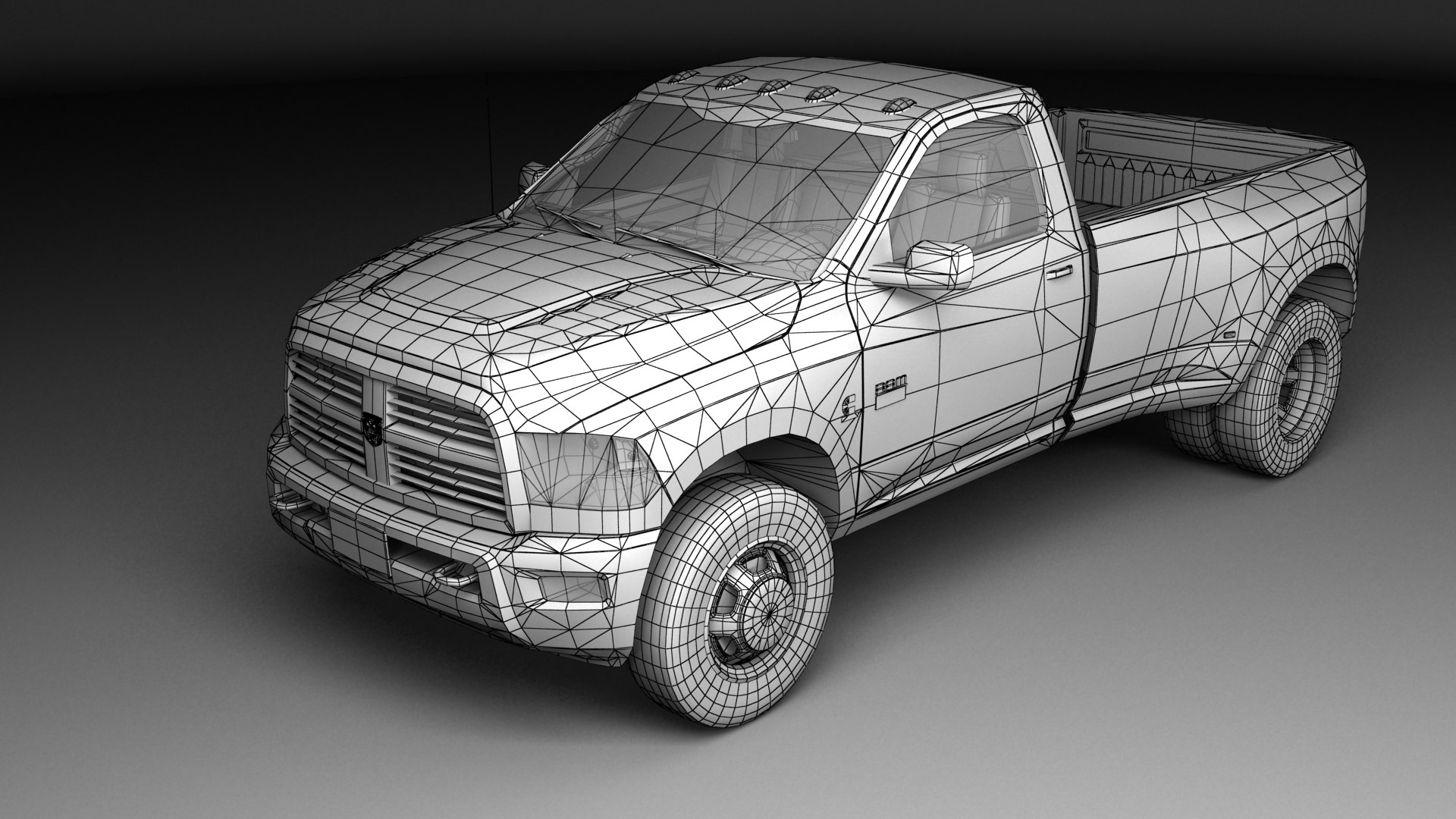 2009 Dodge Ram RegCab 3500 3D Model - TurboSquid 1767342