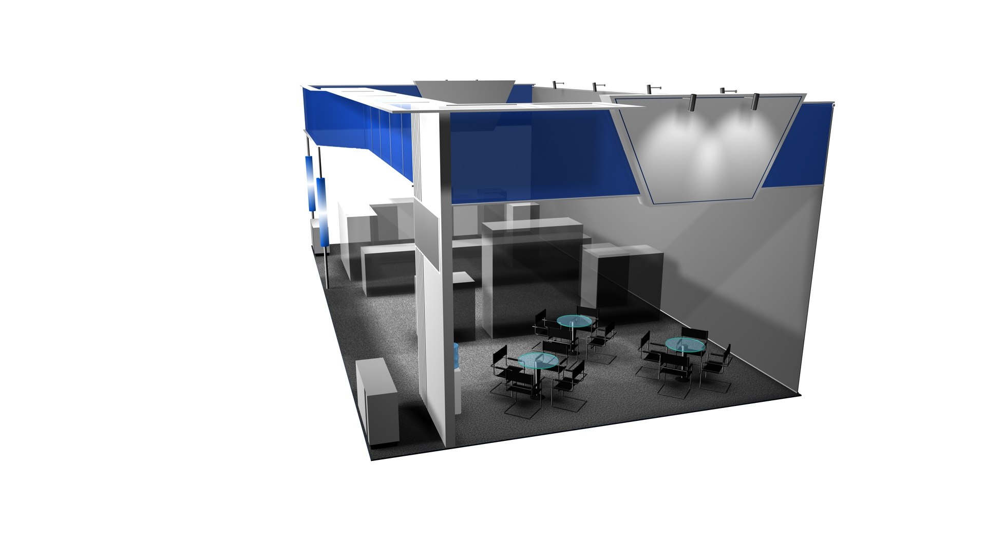 3D Model 2 Side Open Stand - TurboSquid 1994708