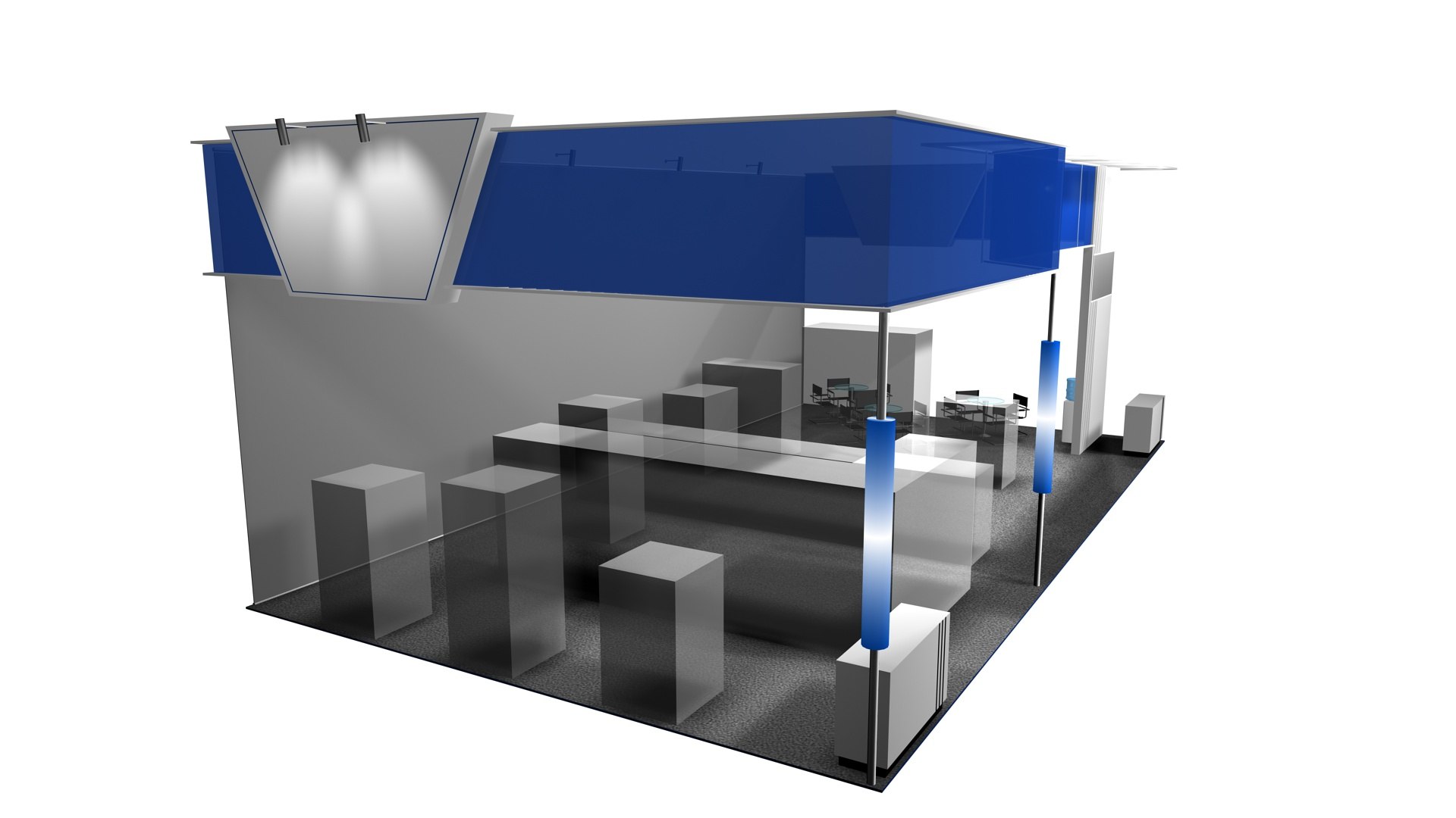 3D Model 2 Side Open Stand - TurboSquid 1994708