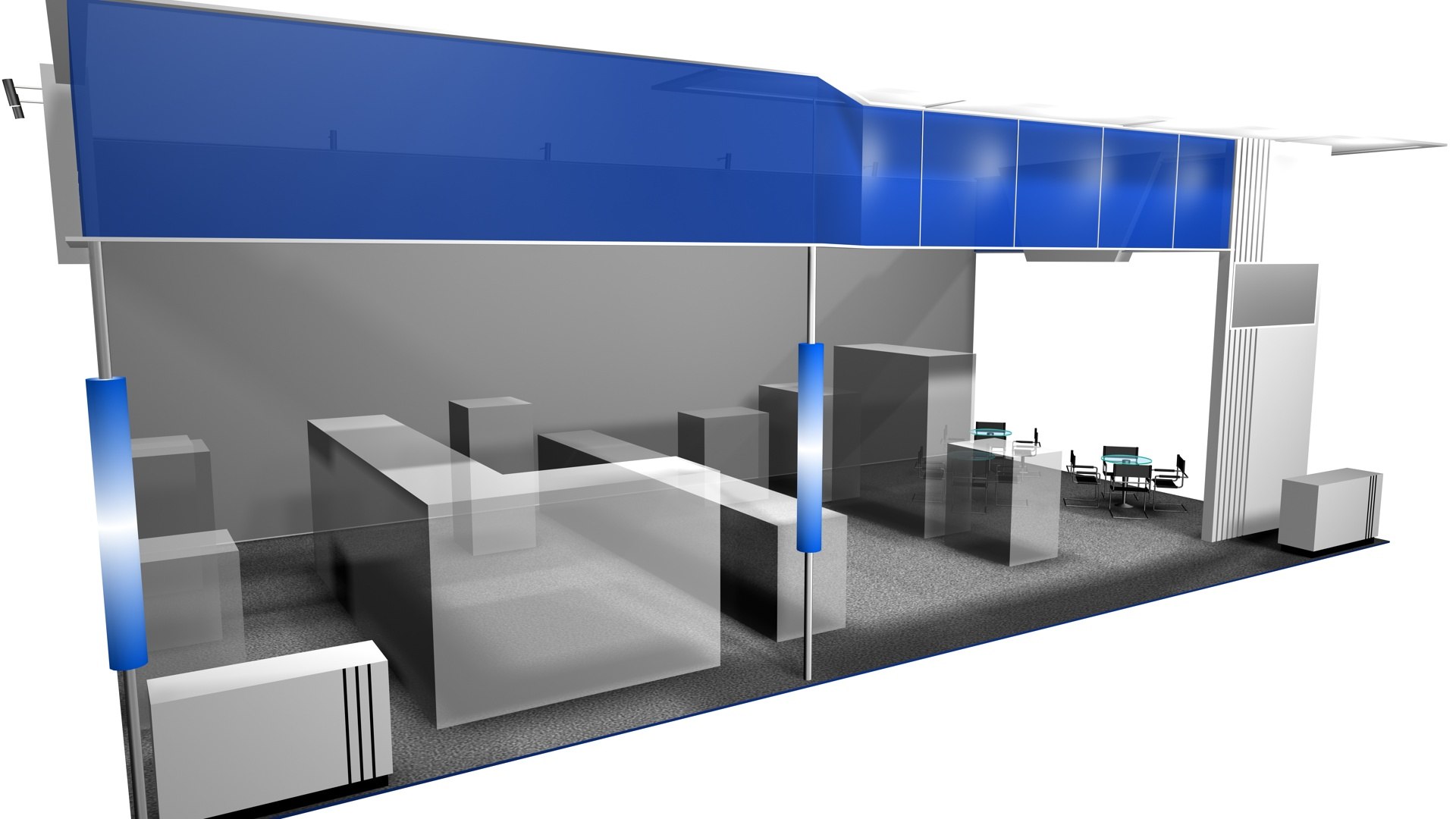 3D Model 2 Side Open Stand - TurboSquid 1994708