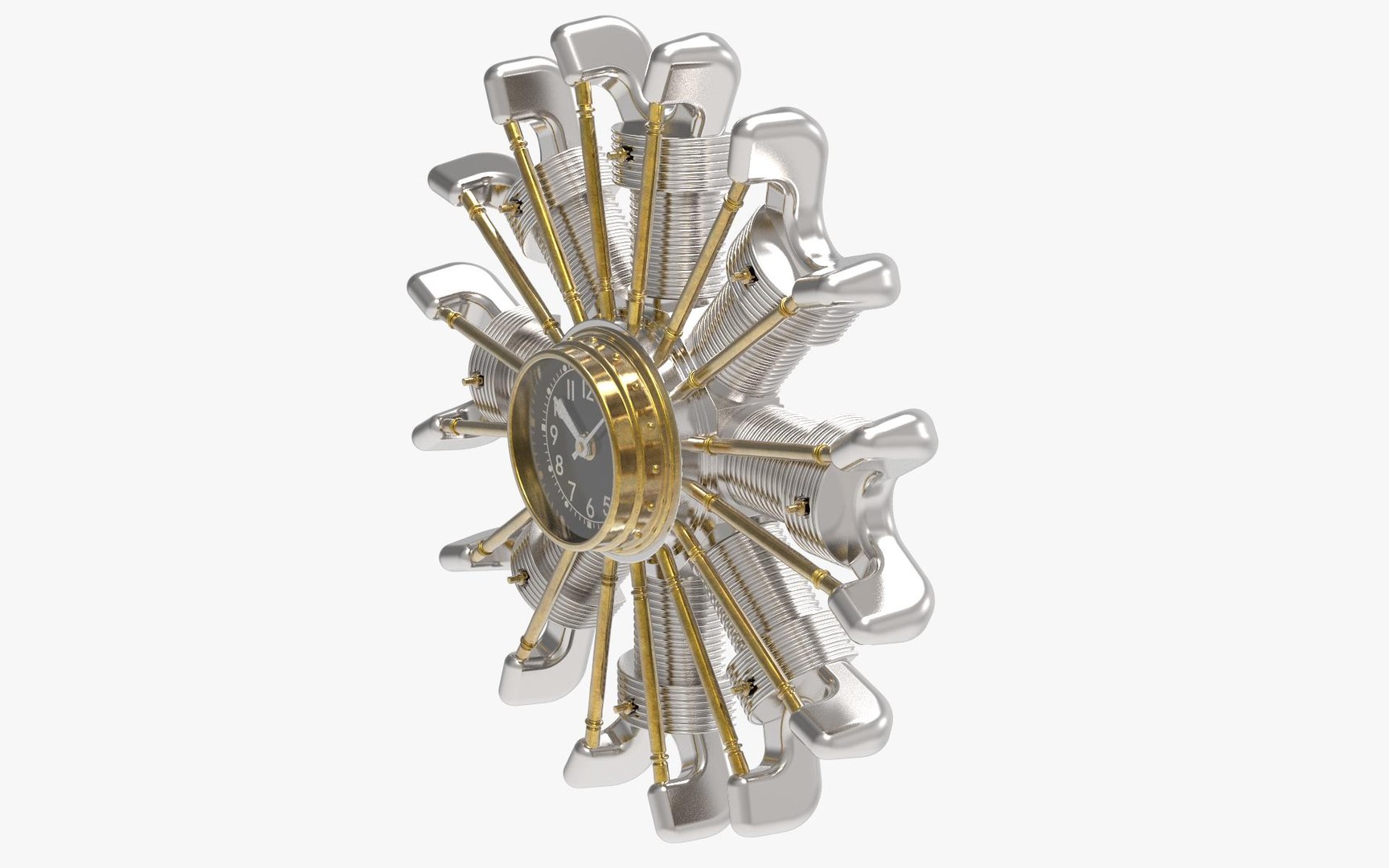 3D Radial Engine Clock - TurboSquid 2104622