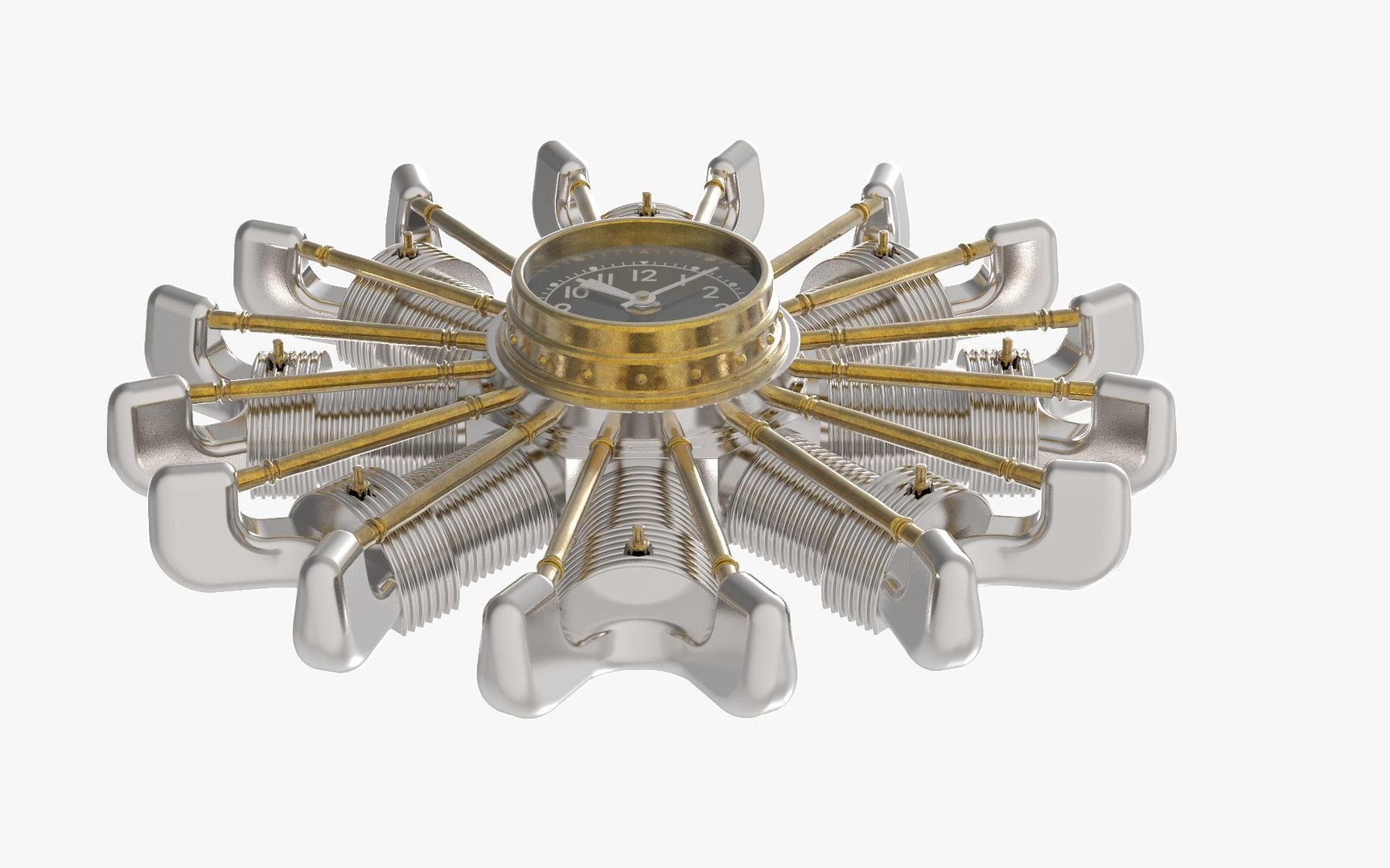 3D Radial Engine Clock - TurboSquid 2104622