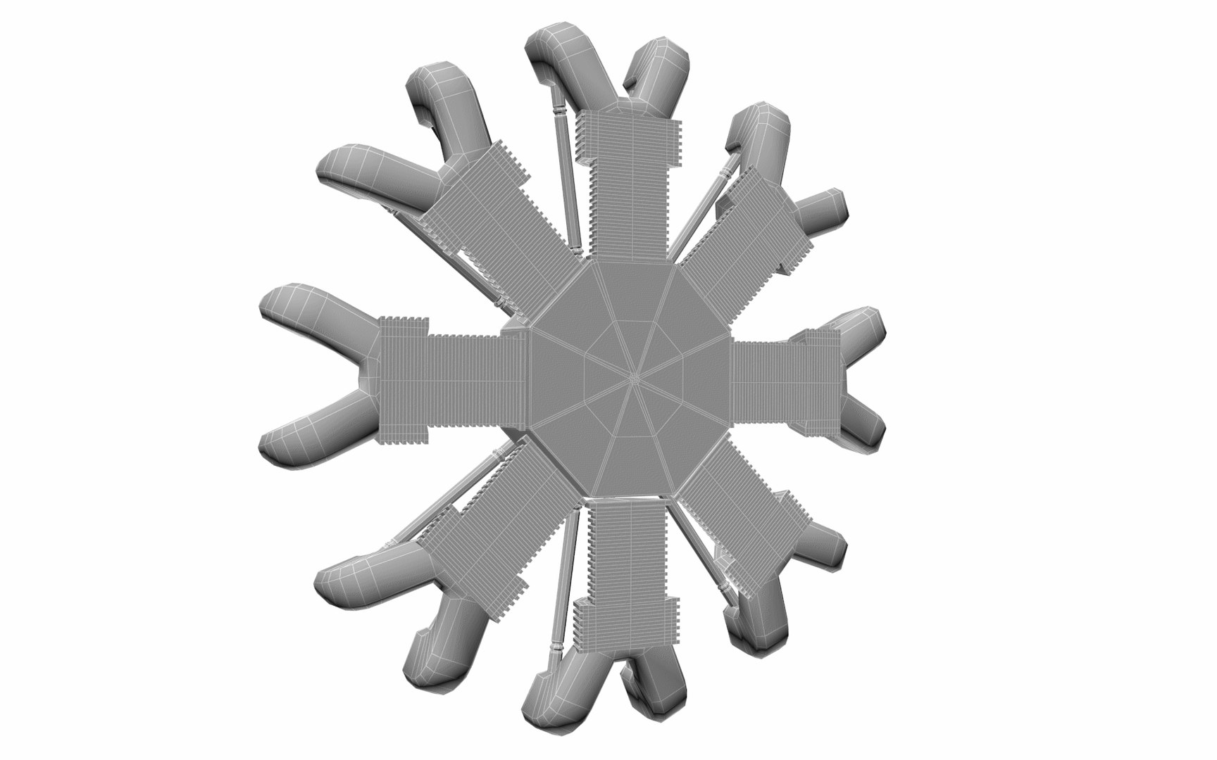 3D Radial Engine Clock - TurboSquid 2104622