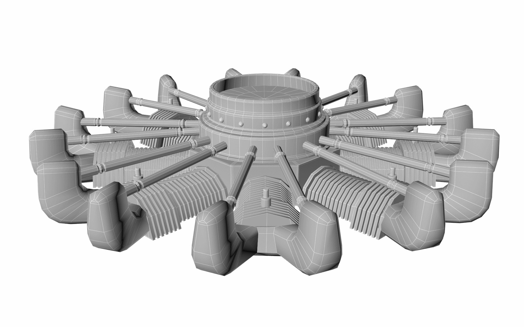 3D Radial Engine Clock - TurboSquid 2104622